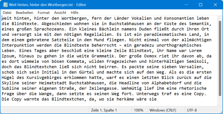 Windows 11: Zurück zum alten Windows-Editor ohne Register – gieseke-buch.de