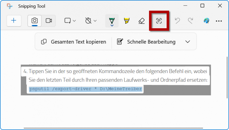 Windows: Texte mit dem Snipping Tool erkennen und kopieren – gieseke ...
